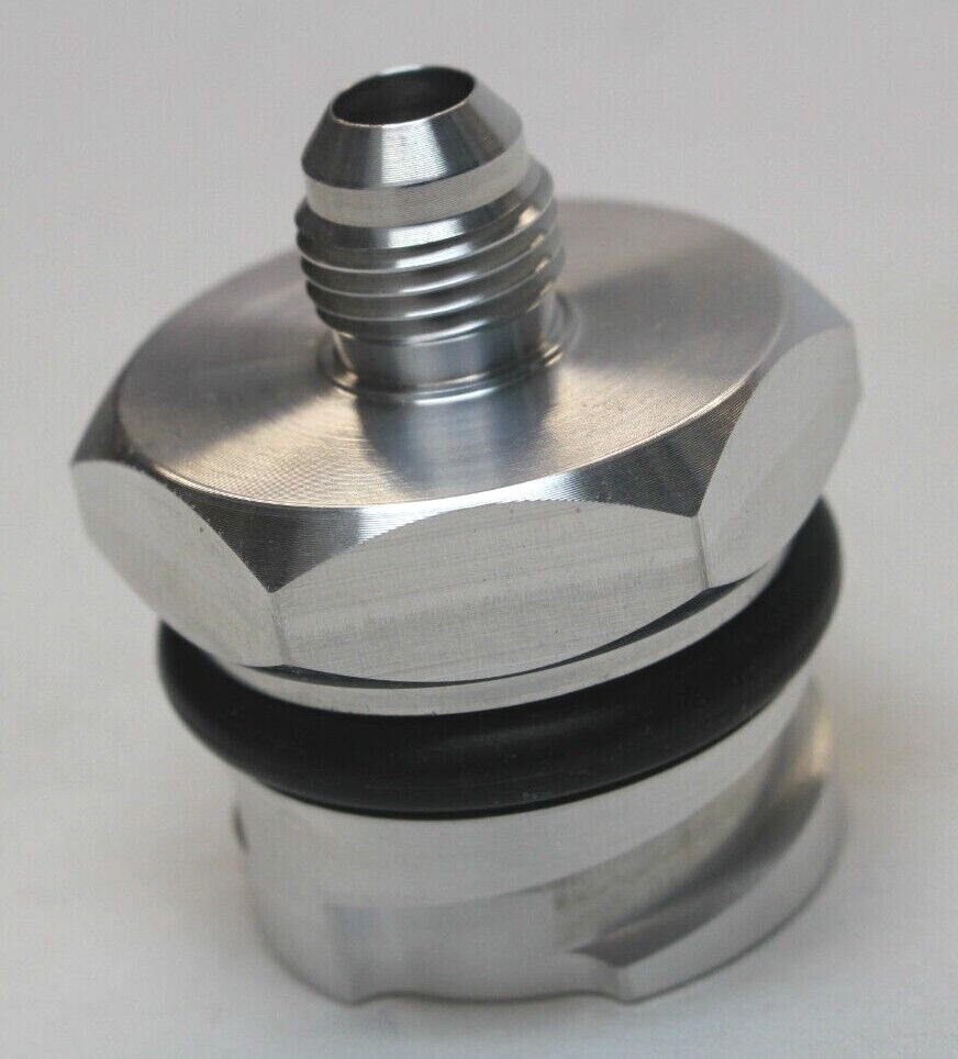 LSX LS1/LS6/LS2/LS3/LS7 Billet Valve Cover Oil Cap w/ -6 AN AN6 Male ...