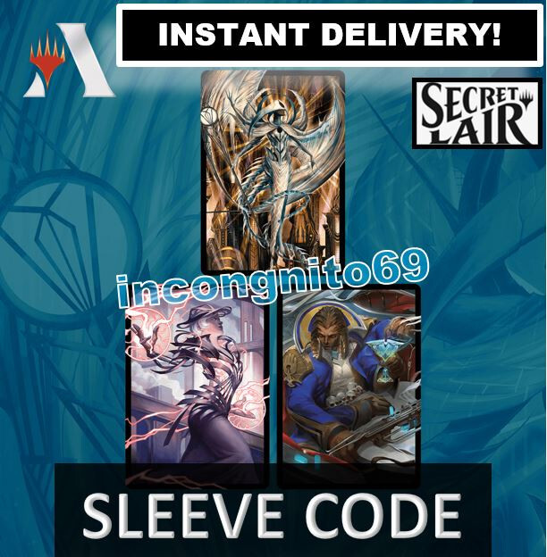 MAGIC MTG ARENA CODE CARD SECRET LAIR SLEEVES SHOWCASE STREETS OF NEW ...