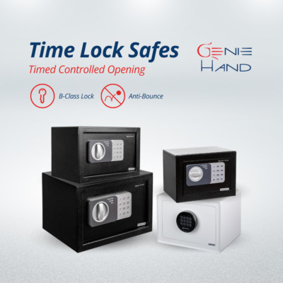 Time Lock Safe Secure Metal Storage Box with Electronic Combination ...