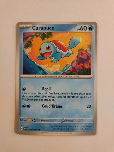 Carte Pokémon - Carapuce 007/165 - EV03.5 151 | eBay