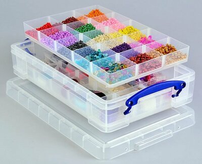 Really Useful 4 Litre Box With 2 X 15 Compartment Hobby Tray | eBay UK