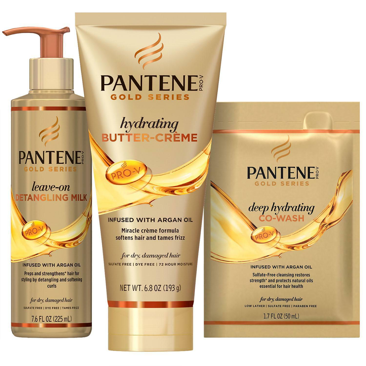 Pantene Gold Series Styling & Moisturizing Pack, With Hydrating Butter ...