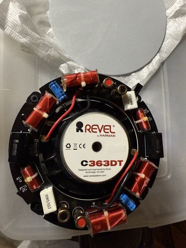 Revel 363DT 6 1/2inch Dual Tweeter, Stereo In-Ceiling Architectural ...