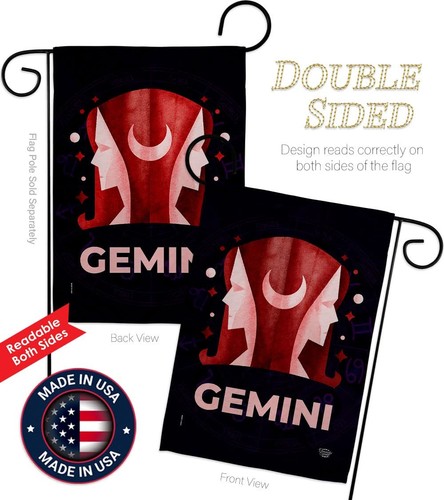 Ornament Collection Gemini Garden Flag Interests Zodiac Sign Celestial ...