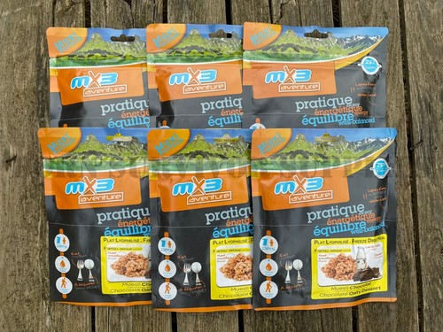 6 x MX3 ADVENTURE RATIONS - Chocolate Muesli Freeze Dried Camping Food ...
