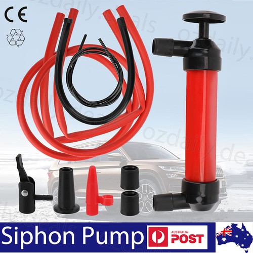 Fuel Car Manual Hand Gas Oil Liquid Syphon Transfer Pump Siphon Kit ...