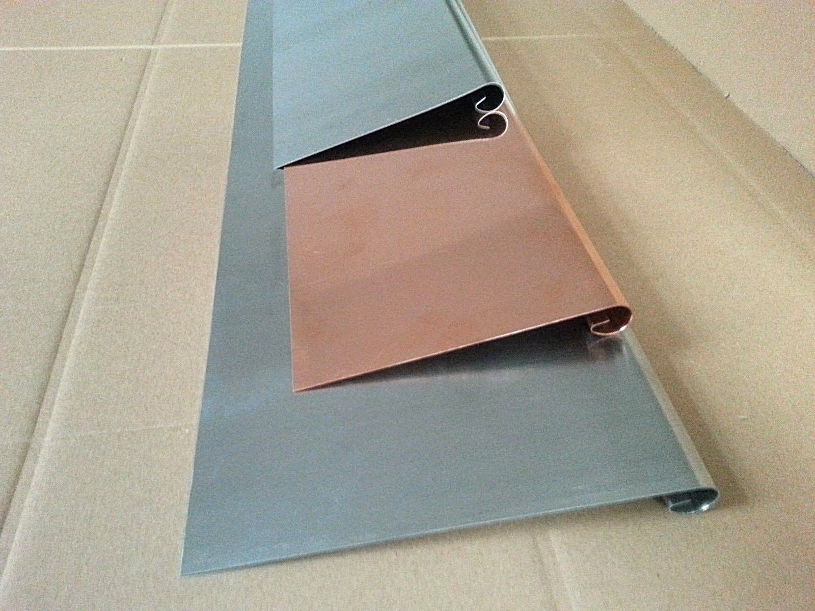 1m Zinkblech-Titanzinkblech oder Kupferblech mit Wulst- 0,7mm & 0,6mm ...