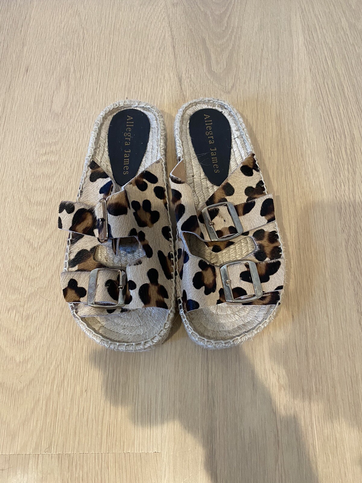 allegra james leopard espadrille 39/9 worn once - Gem