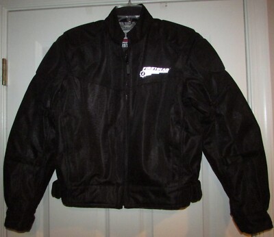 Firstgear Ladies Black Mesh Motorcycle Hypertex Jacket Size Med FG03906 ...