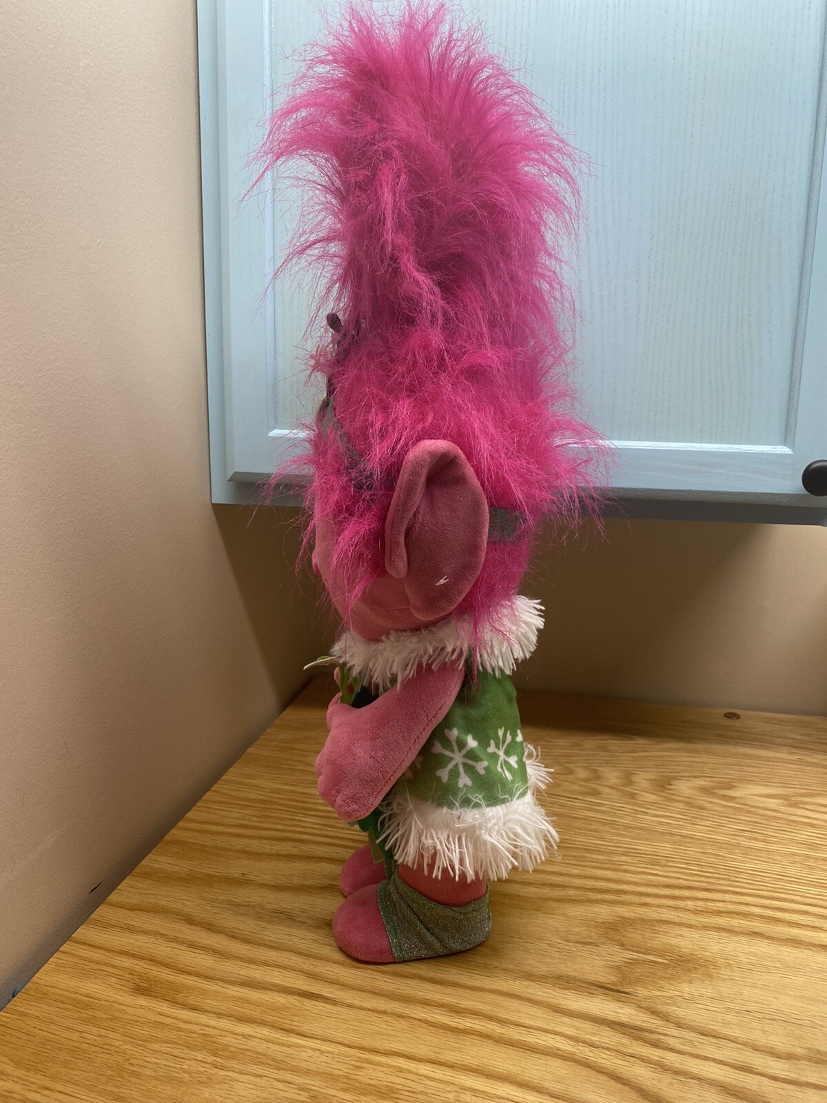 Dreamworks Trolls Poppy 25" Standing Troll Plush Pink Christmas Door ...