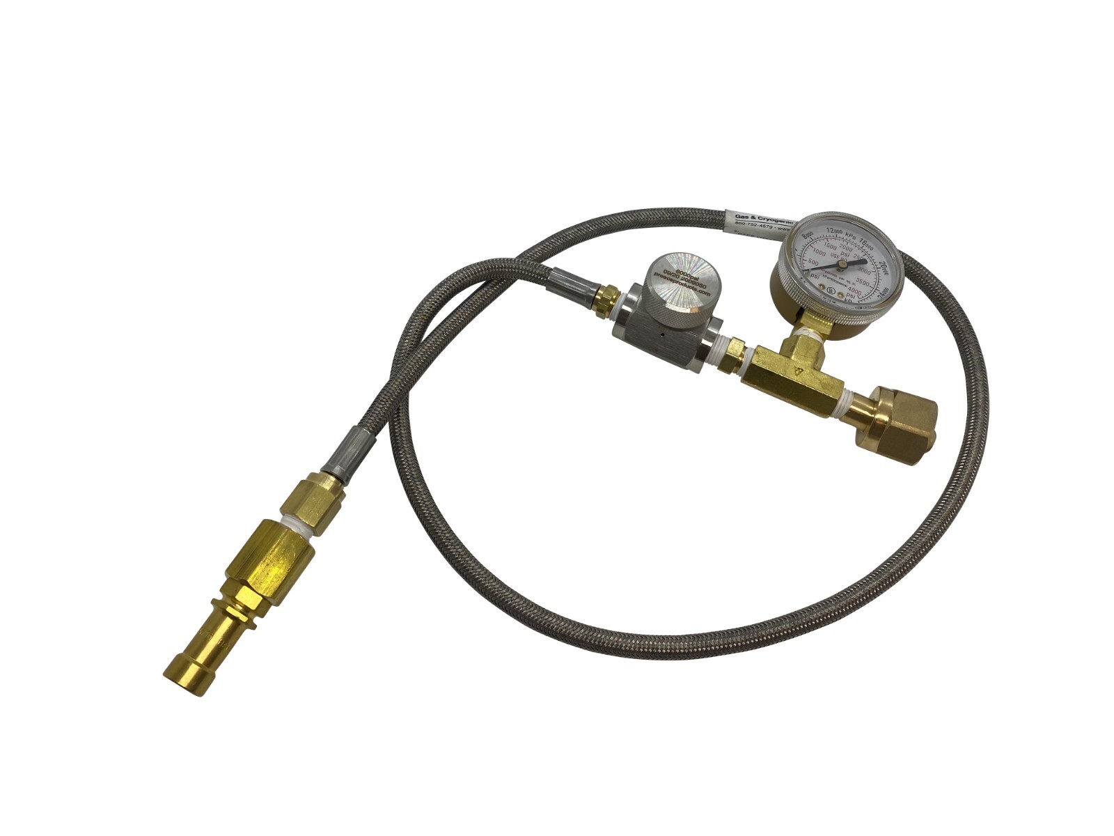 Oxygen Transfill HOMEFILL to CGA-540 Oxygen Tank w/36" 3,000 PSI hose ...
