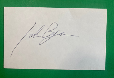 John Byner Signed 3x5 Index Card Autographed Signature Actor Comedian ...