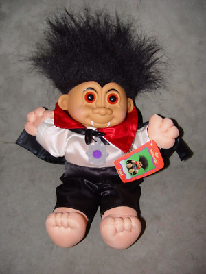 Troll Doll 11" Russ Plush Softbody Count Fang Black Hair | eBay