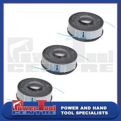 3x B&Q Performance Power Strimmer Trimmer Spool + Line 1.5mm 2 x 9m ...