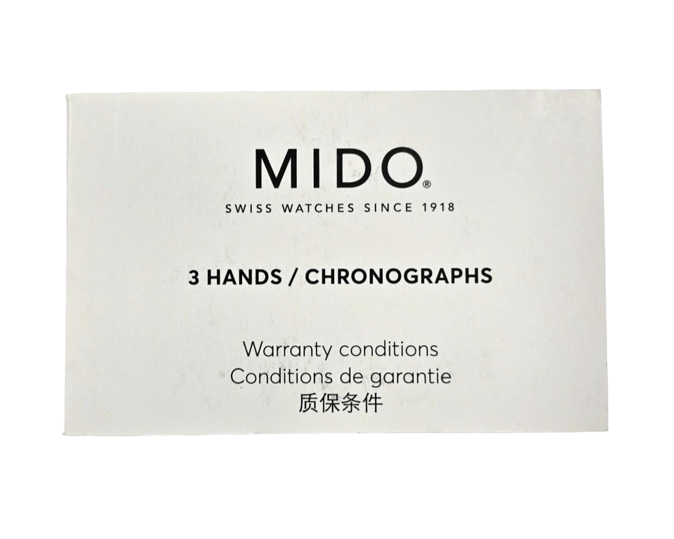 MIDO Multifort Quartz Chrono 42MM Men's Watch M005.417.36.051.50 | eBay