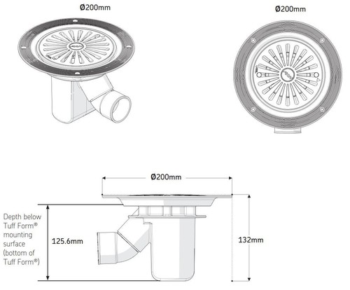 AKW Tuff Form Shower Former Tray, Wet Room Walk In Base, All Size ...