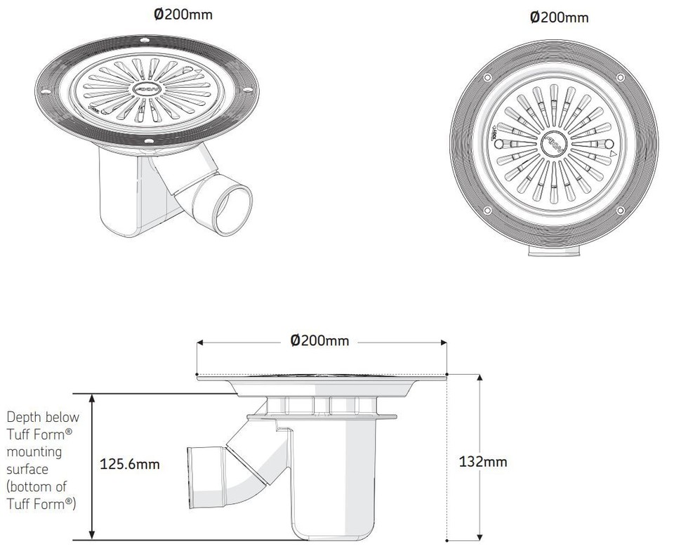 AKW Tuff Form Shower Former Tray, Wet Room Walk In Base, All Size ...