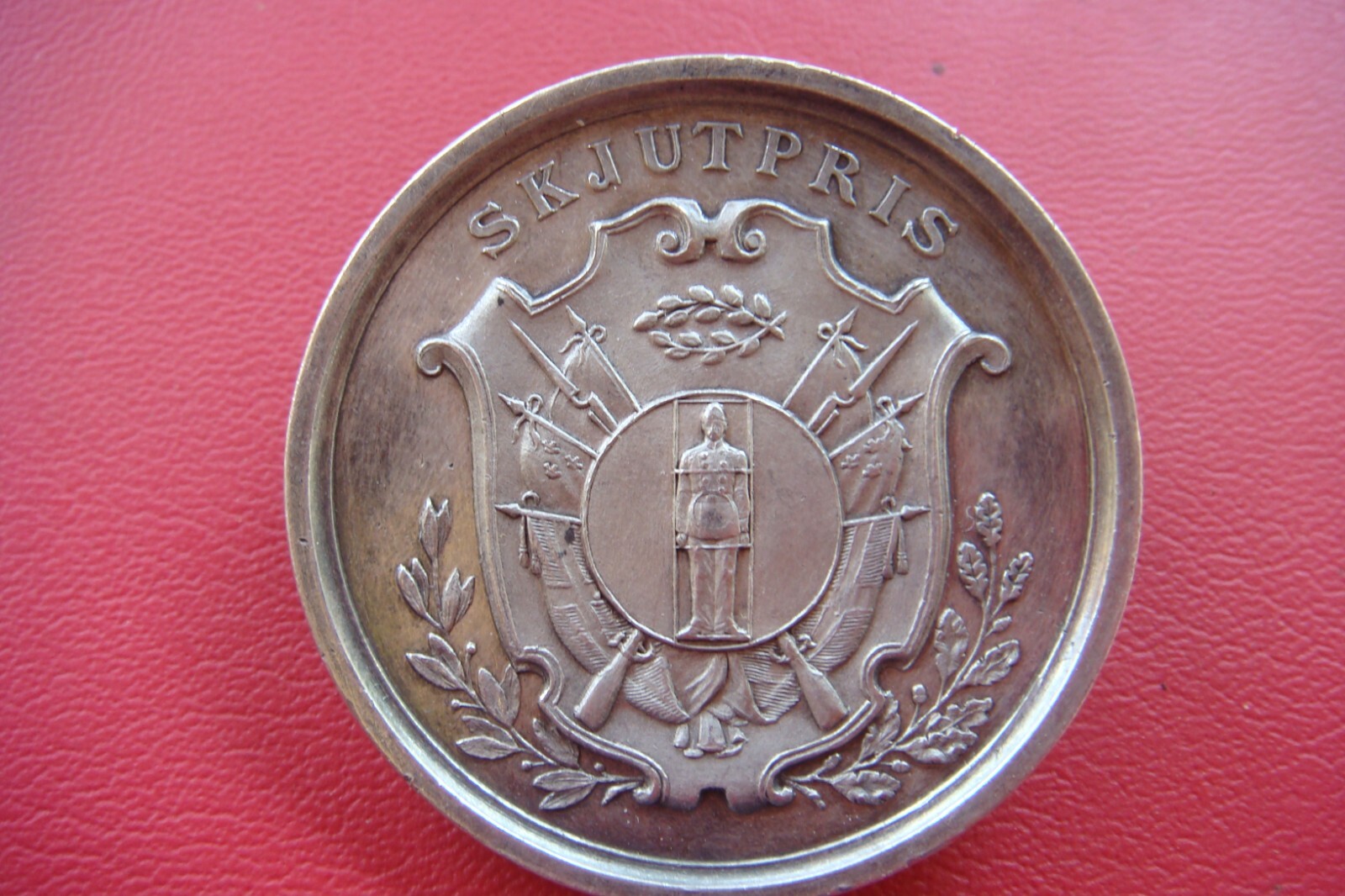 RARE SWEDEN 1883 Swedish army Shooting SILVER AWARD MEDAL SKJUTPRIS NO ...