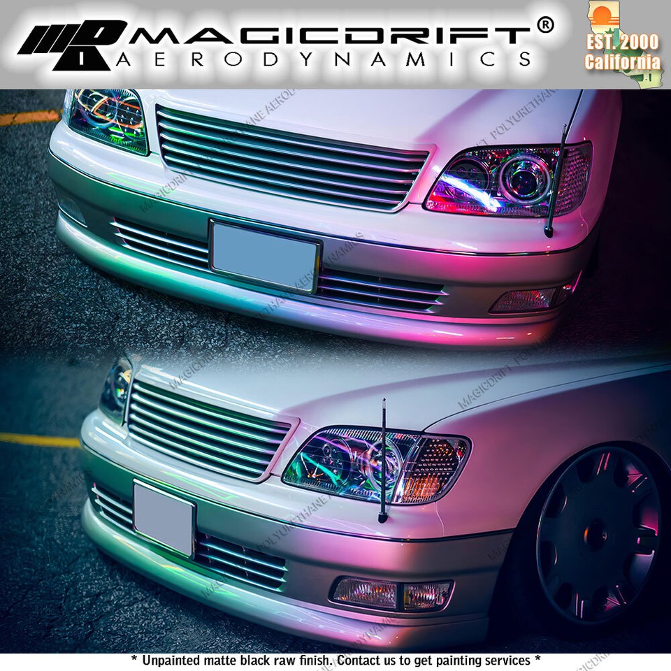 For 98 99 00 Lexus LS400 Front Bumper Lip Spoiler Body kit VIP Style ...