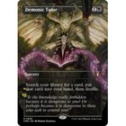 Demonic Tutor (borderless) M/NM Magic: The Gathering MTG Commander ...