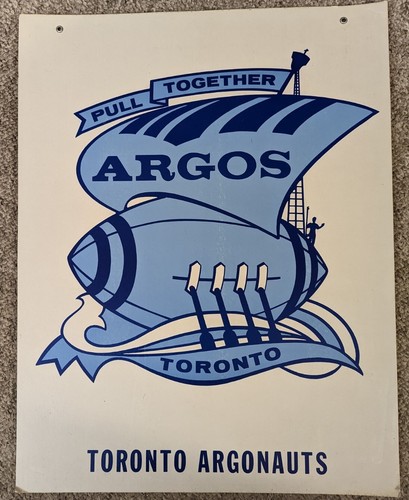 1960s TORONTO ARGOS CFL FOOTBALL LOGO SIGNAGE VINTAGE CANADA SPORTS ...