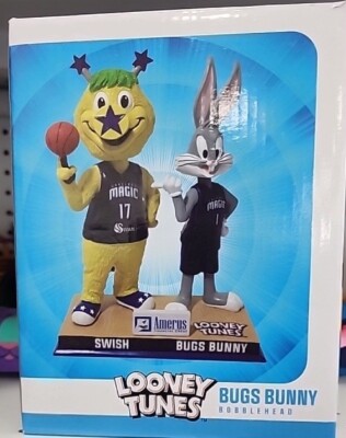 Lakeland Magic Basketball Swish Mascot & Bugs Bunny Bobblehead NBA G ...