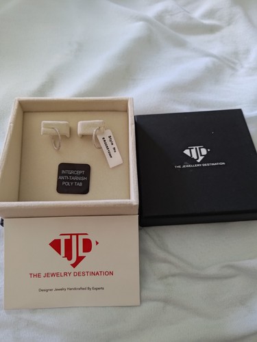 10kt White gold 1/4Cts Diamond Inside Outside Hoop Earrings | eBay