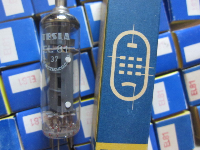 2x TESLA EL81 / E81L / 6CJ6 / CV2721 (NEW, NOS, BOXED, old stock - 70-s ...
