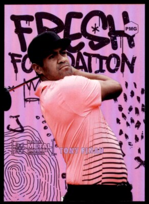 2021 Metal Champions Fresh Foundation Pink PMG #FF18 Tony Finau RC 72/ ...