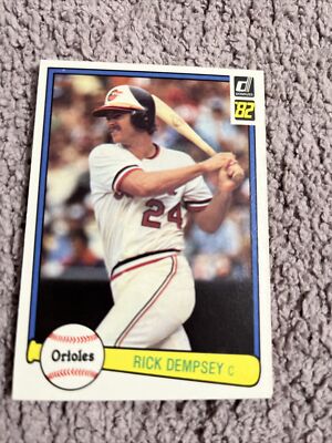 1982 Donruss Baltimore Orioles Baseball Card #77 Rick Dempsey | eBay