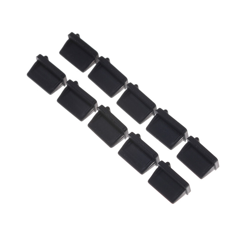10X Black Rubber A Type Female USB Anti Dust Protector Plugs Stopper ...