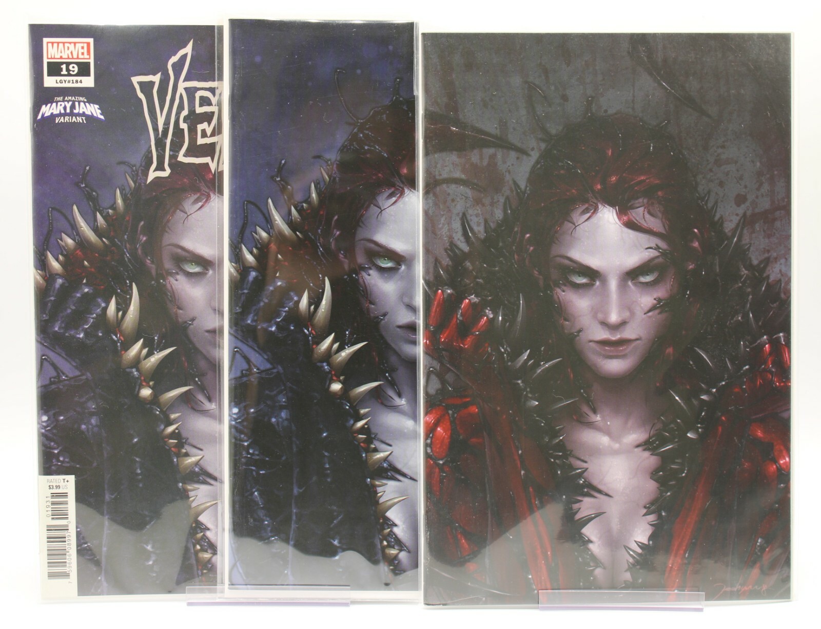 Venom #19 Jeehyung Lee Main, Venomized, Carnagized Mary Jane Variant ...