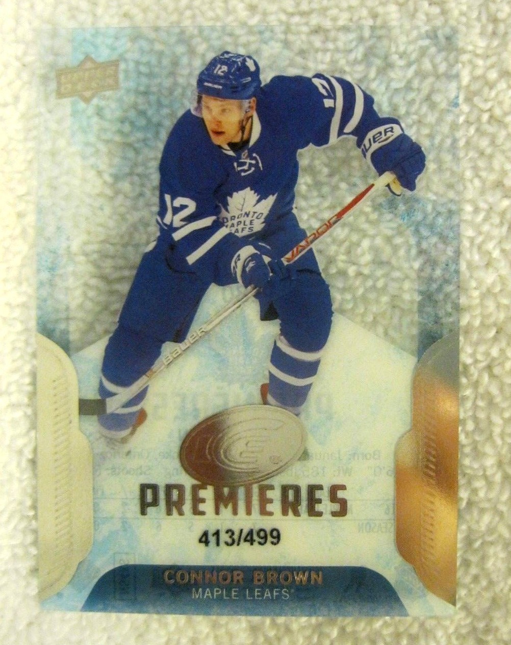 Connor Brown RC 2016-2017 Upper Deck Ice Acetate Rookie Card#413/499 ...