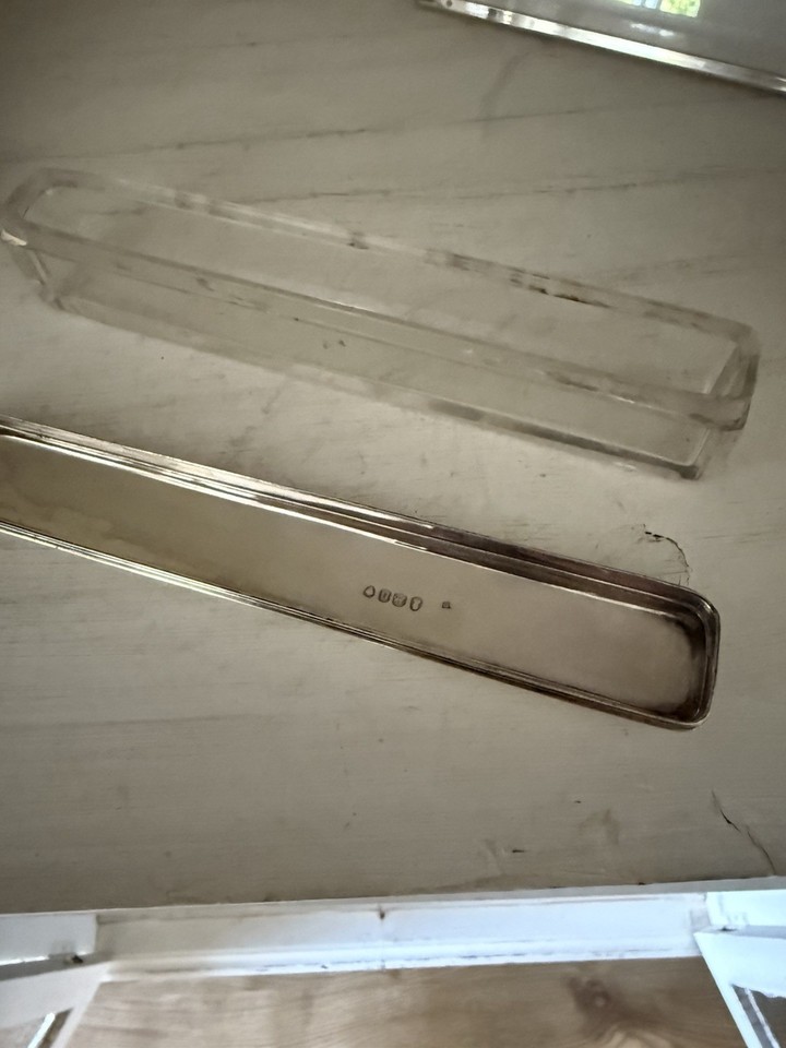 Georgian Silver Topped Glass Box Archibald Douglas | eBay UK