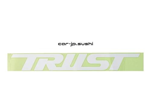 TRUST GReddy Logo Sticker TRUST M 384 x 50mm White Cut-out Letter Type ...