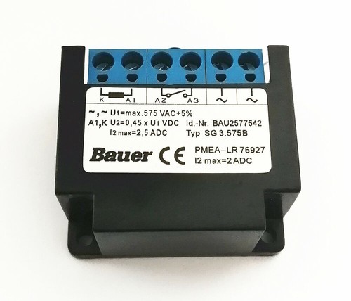 Replace Bauer Typ SG 3.575B BAU2577542 U1=max.575VAC+5% motor brake ...
