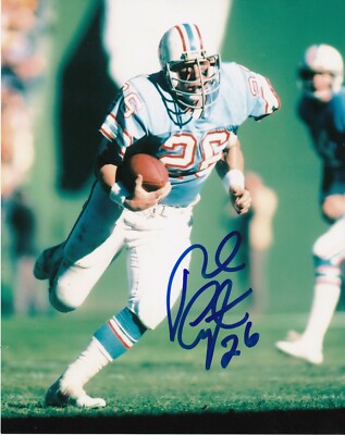 ROB CARPENTER HOUSTON OILERS COLOR ACTION SIGNED 8x10 | eBay
