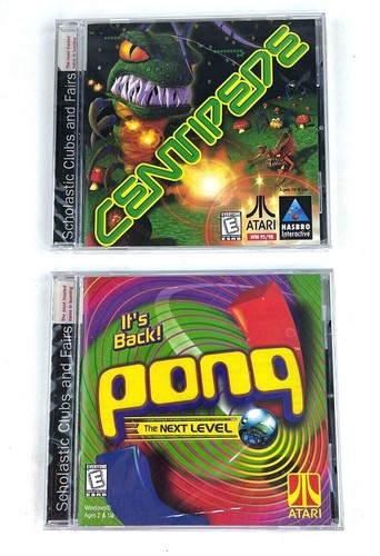 New Centipede & Pong The Next Level PC Game Lot CD-ROM Hasbro ...