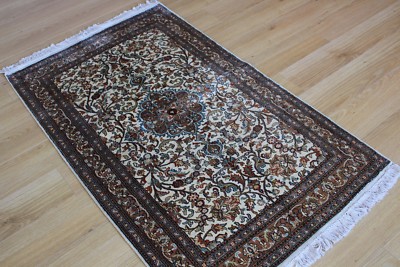 Oriental Persian Kashmir Rug Hand Knotted Silk Rug Carpet,Room Floor ...