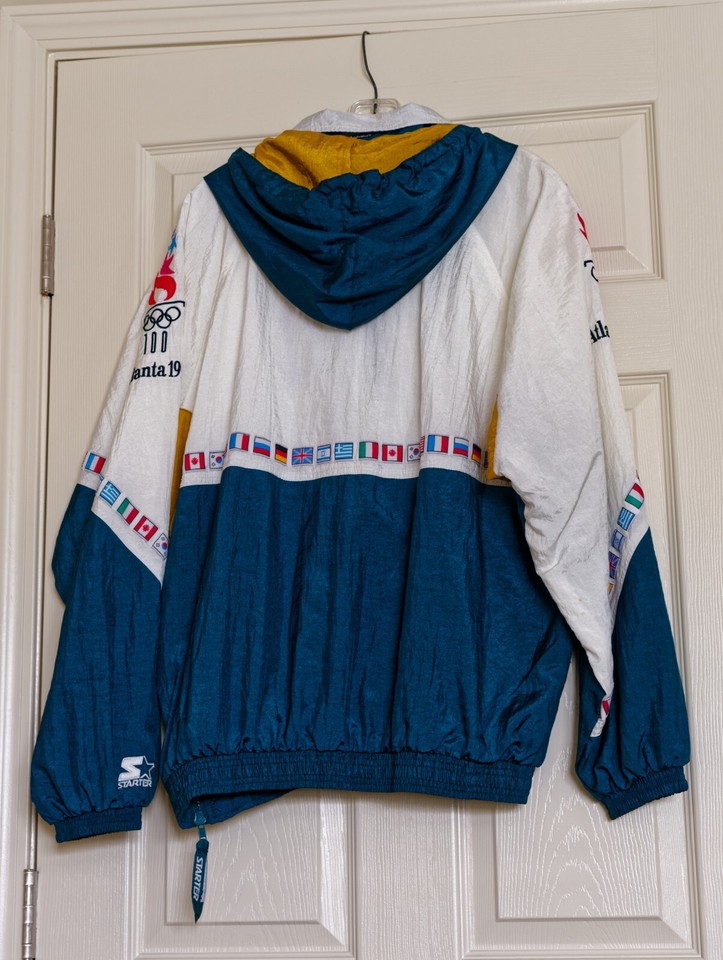 Vintage Rare New Large 1996 Atlanta Olympics Starter Jacket Windbreaker ...