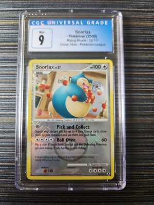 CGC Mint 9 Snorlax Cross Holo Pokemon League Rising Rivals | eBay