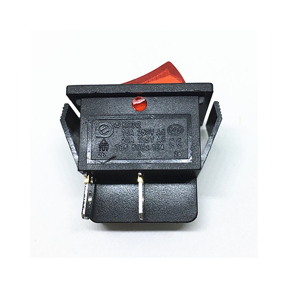 3Pcs 2 Position Rocker Toggle Switch AC 125V/20A 250V/16A 4 Pins KCD2 ...