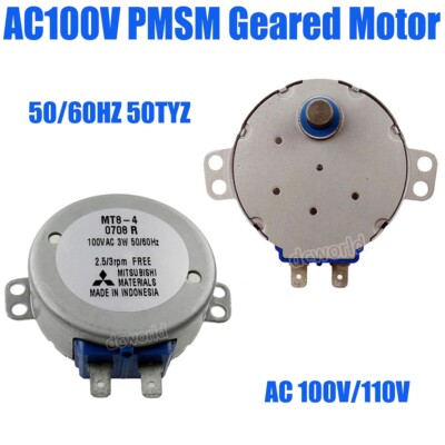Mitsubishi MT8-4 AC100V 110V 50TYZ PMSM Reduction Motor 3W 50/60HZ AC ...