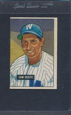 1951 Bowman #133 Sam Dente Senators VG/EX *1402 | eBay