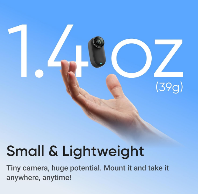 Insta360 GO 3S - 128 GB Black 4K Tiny Portable Vlogging Camera | eBay