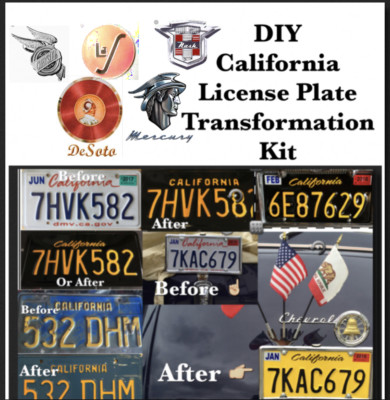 DIY CALIFORNIA Legacy License Plates VINTAGE AMERICAN CAR | eBay