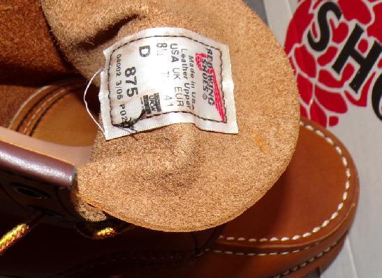 RED WING USA Classic Supersole 402 Plain Toe Mens Moc Toe Red Work ...