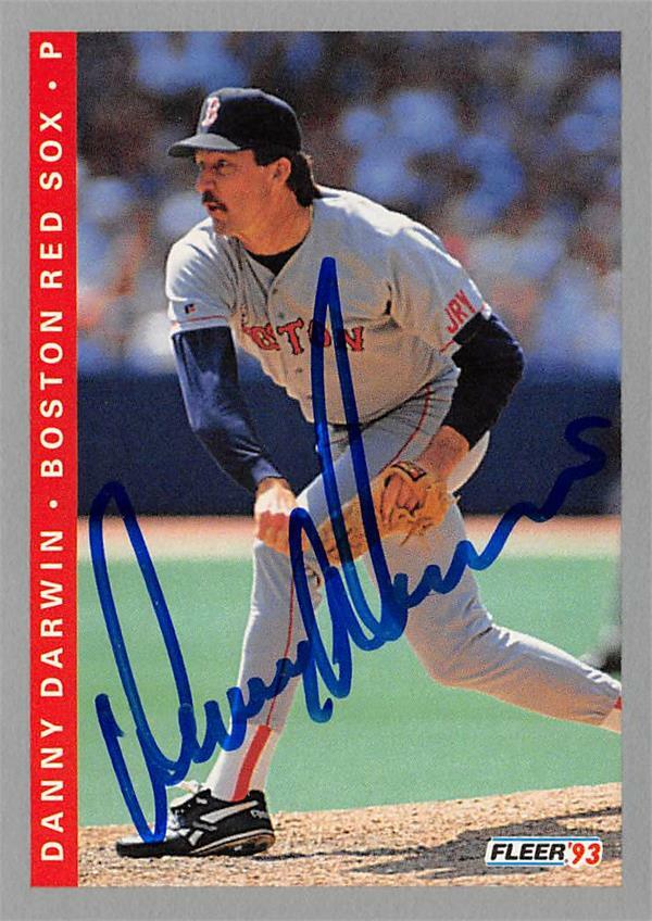 Danny Darwin autographed baseball card (Boston Red Sox) 1993 Fleer #179 ...