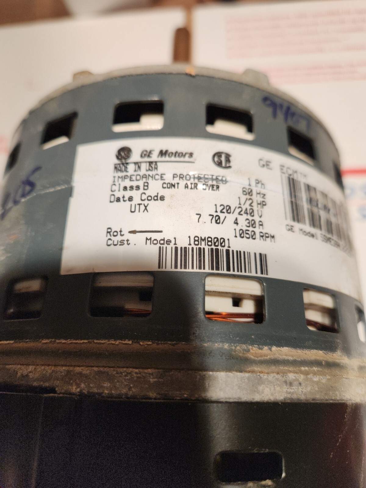 GE ECM Furnace Blower Motor 5sme39hl0252 Lennox 18M8001 for sale online ...