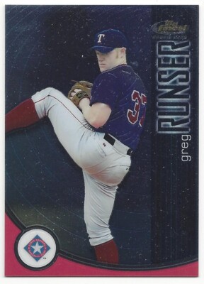 2001 Topps Finest #135 Greg Runser SP RC #ed 656/999 Texas Rangers | eBay